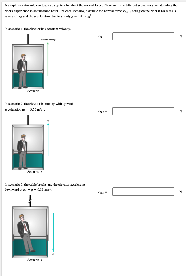 Solved A simple elevator ride can teach you quite a bit | Chegg.com