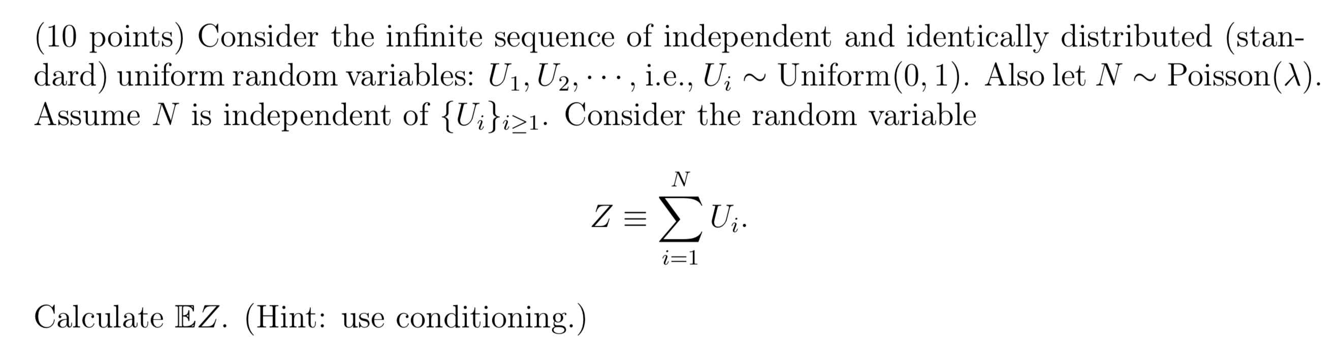 Solved (10 points) Consider the infinite sequence of | Chegg.com