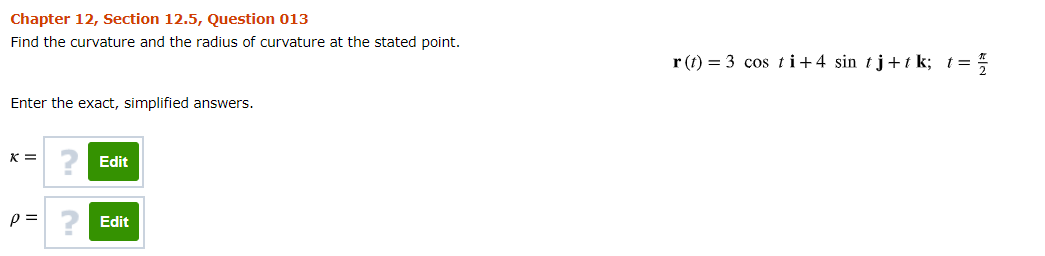 Solved Chapter 12, Section 12.2, Question 001 Find the | Chegg.com