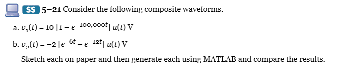 Solved SS 5-21 Consider the following composite waveforms. | Chegg.com