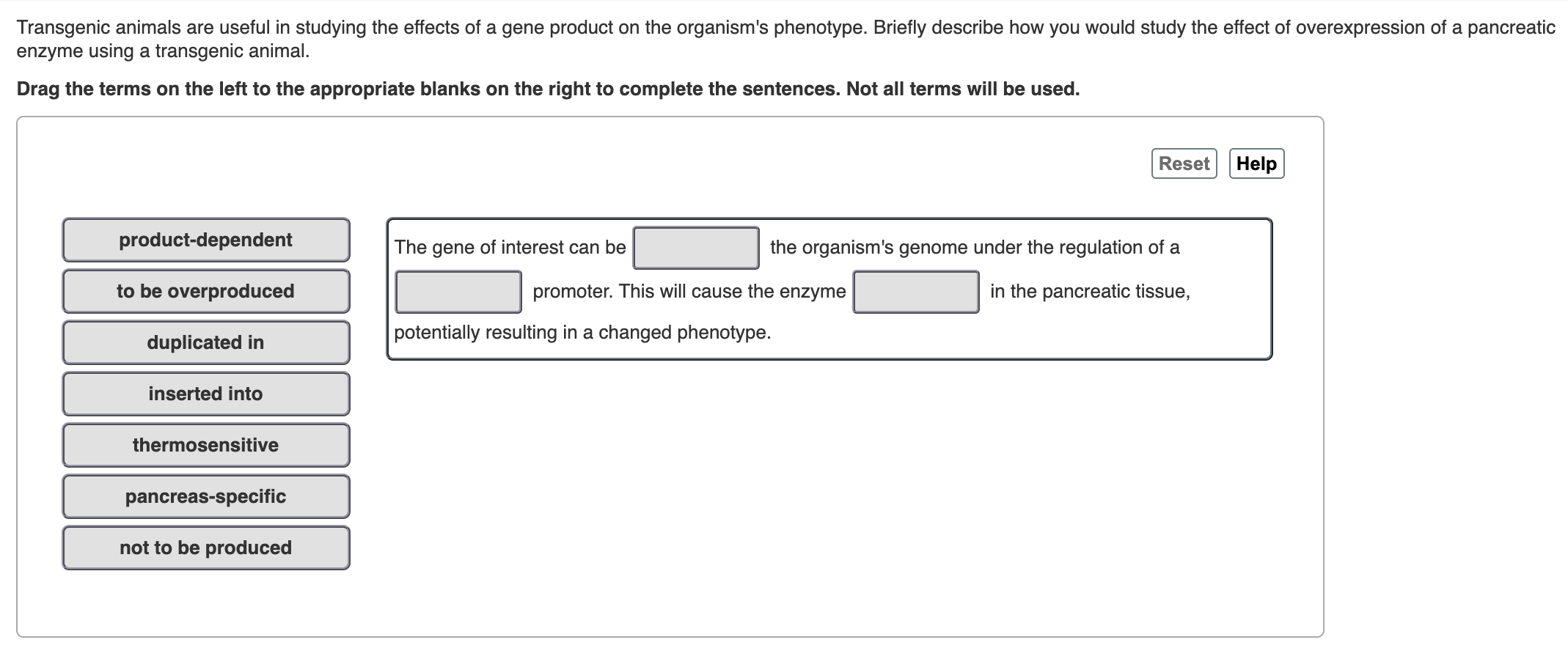Solved Transgenic animals are useful in studying the effects | Chegg.com