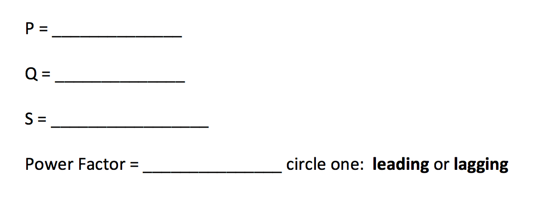Solved Calculate Real (P), Reactive (Q) and Apparent (S) | Chegg.com