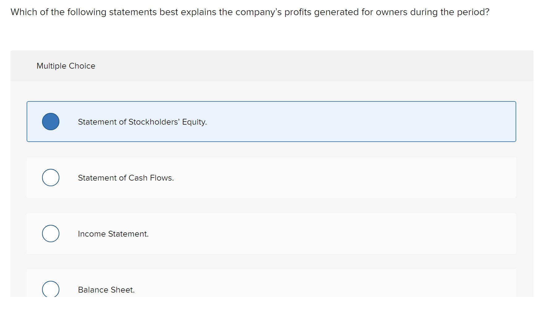 Solved Which of the following statements best explains the | Chegg.com