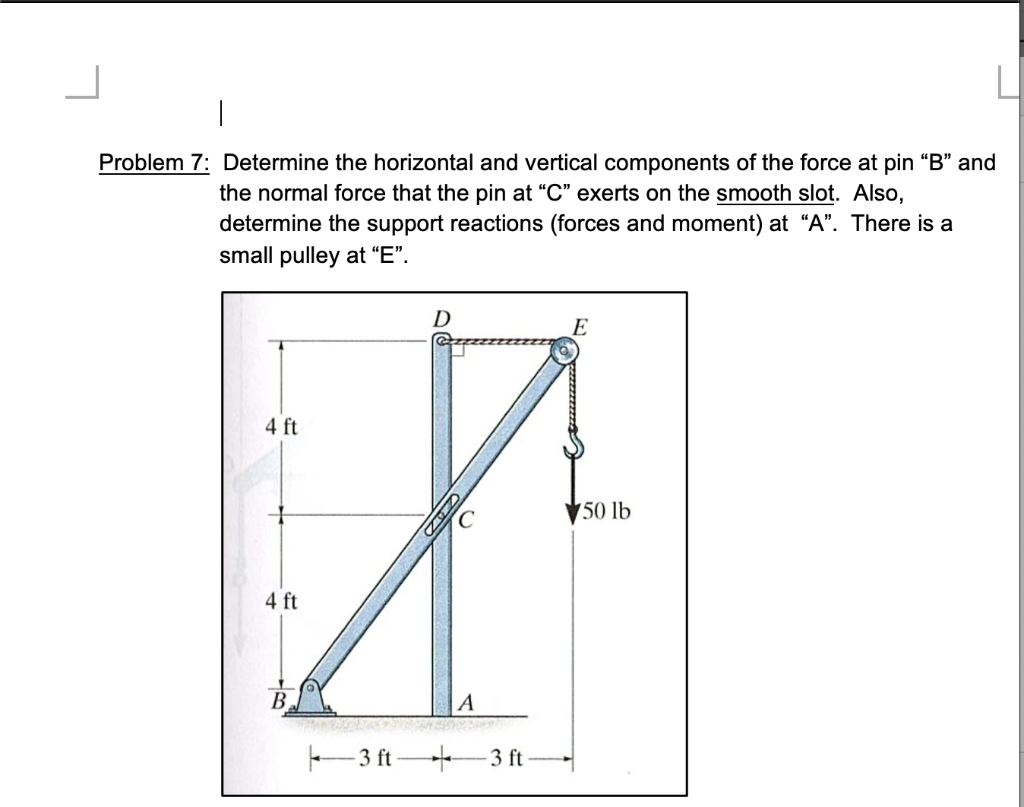 Solved Determine the horizontal and vertical components of | Chegg.com
