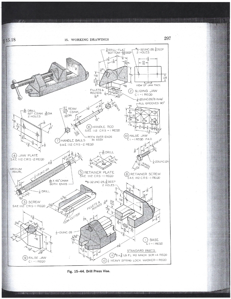 For the for the vice grip shown design all | Chegg.com