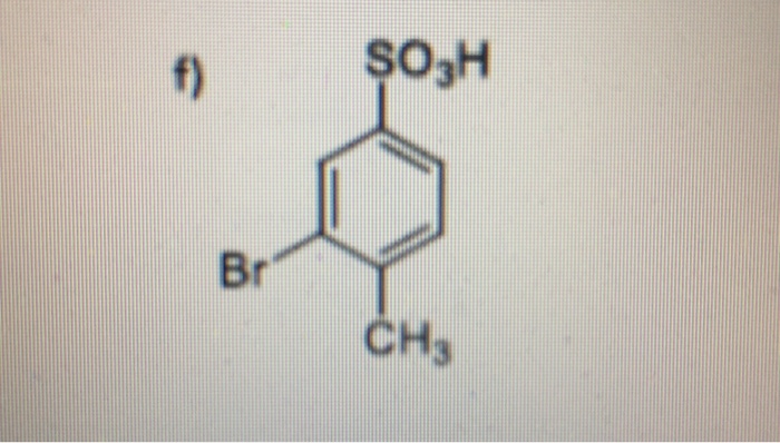 Solved SO3H Br CH3 | Chegg.com