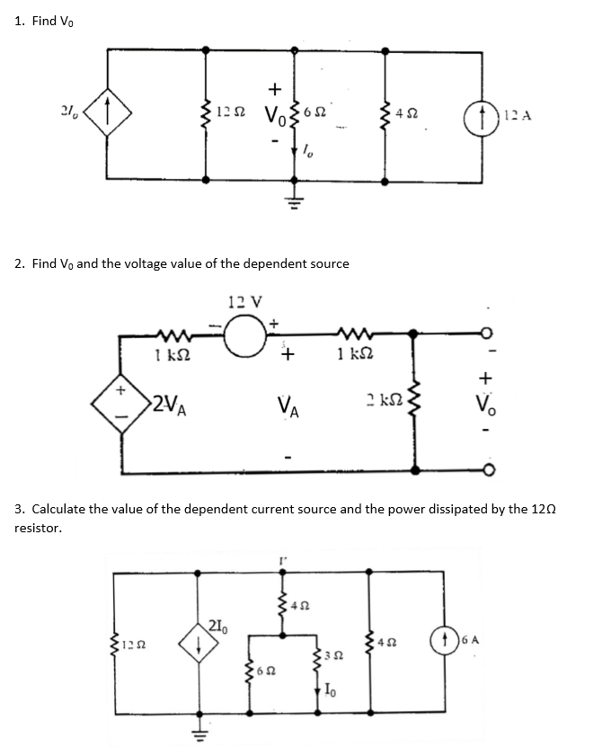 Solved We're working on analysis with dependent sources. We | Chegg.com