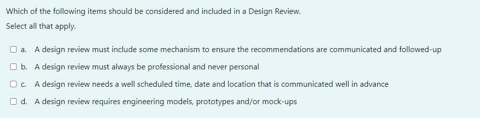 Solved Which of the following items should be considered and | Chegg.com