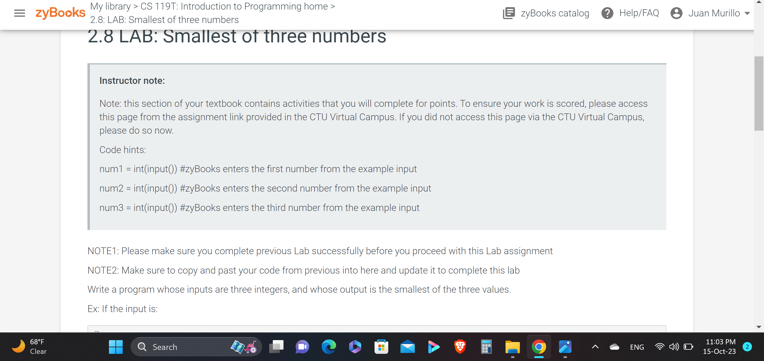 Solved NOTE1: Please make sure you complete previous Lab | Chegg.com