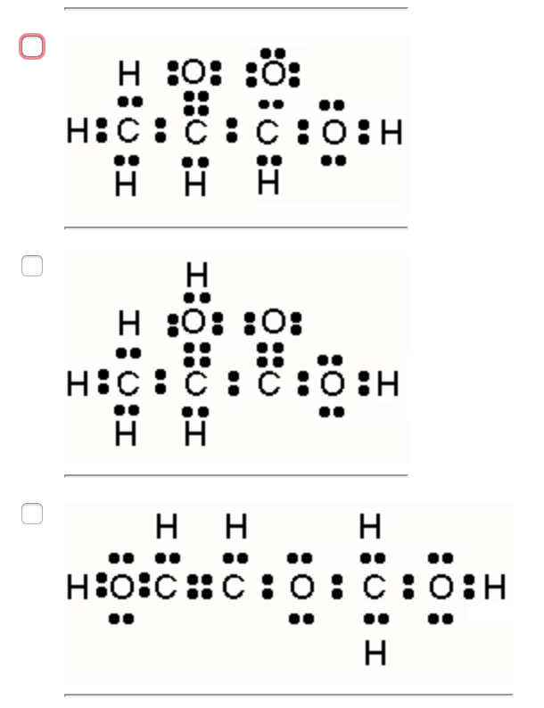 Solved What is the lewis structure for the given organic | Chegg.com
