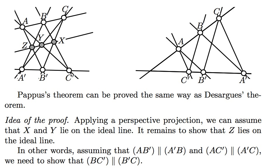 Solved Finish the proof of Pappus’s theorem using the idea | Chegg.com