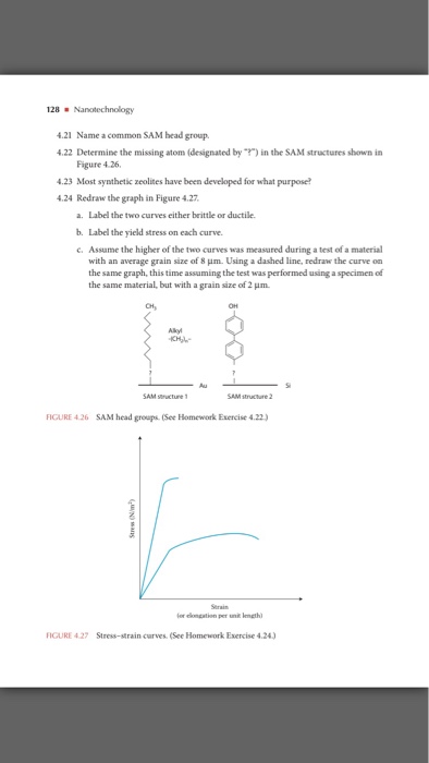 Solved 128 Nanotechnology 4.21 Name a common SAM head group. | Chegg.com