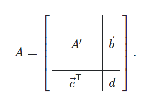 Solved Block decomposition of matrix AI know how it works | Chegg.com