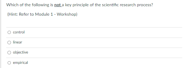 Solved Which of the following is not a key principle of the | Chegg.com