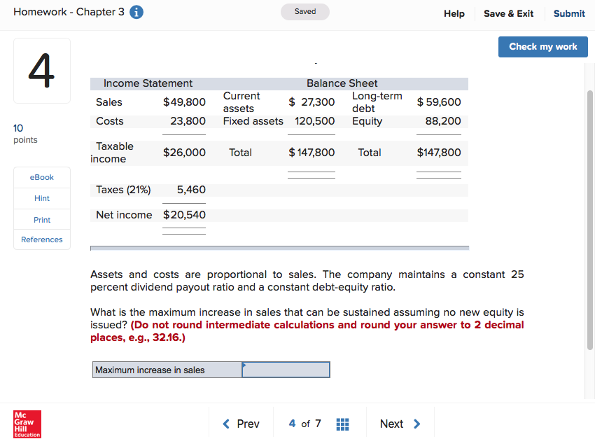 Solved Homework - Chapter 3 G Saved Help Save & Exit Submit | Chegg.com