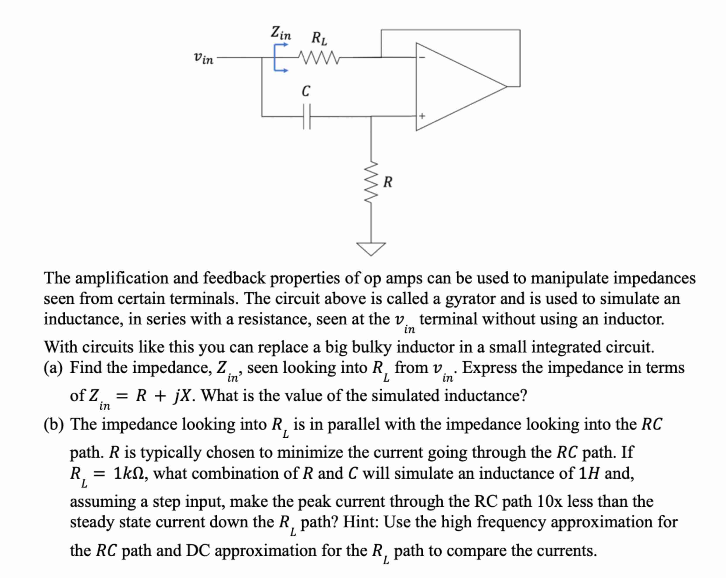 Solved The amplification and feedback properties of op ﻿amps | Chegg.com