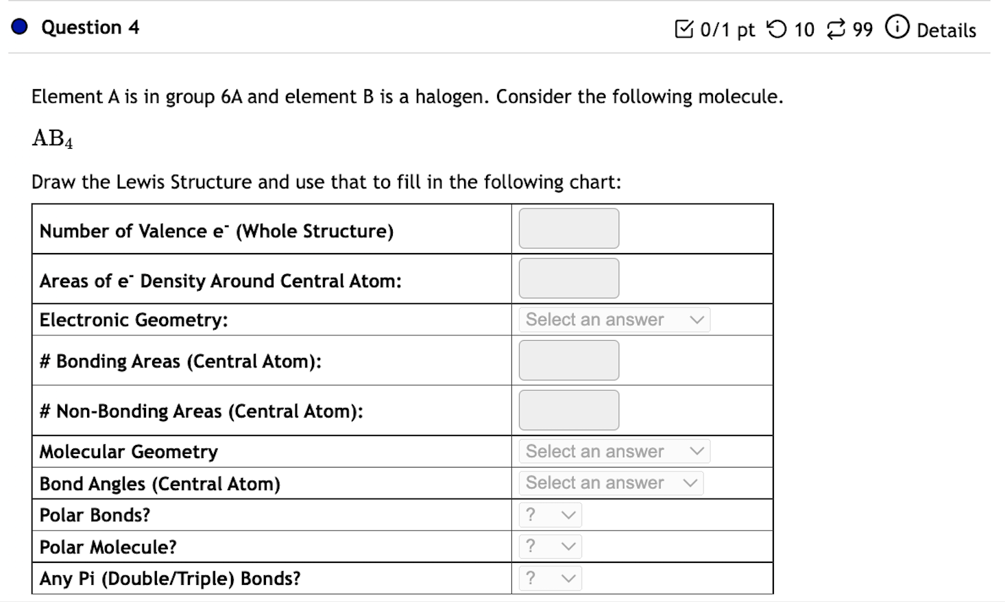 Solved Element A is in group 6 A and element B is a halogen. | Chegg.com