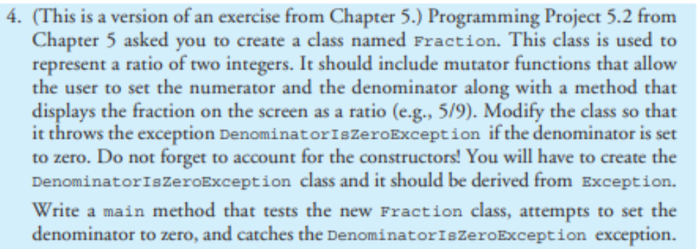 Solved 4. (This is a version of an exercise from Chapter 5.) | Chegg.com