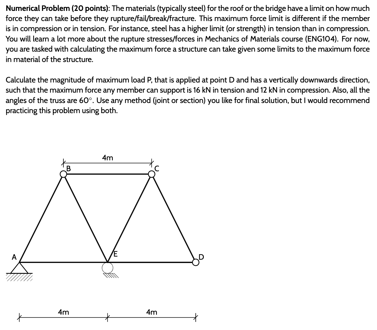 Solved Numerical Problem (20 ﻿points): The materials | Chegg.com