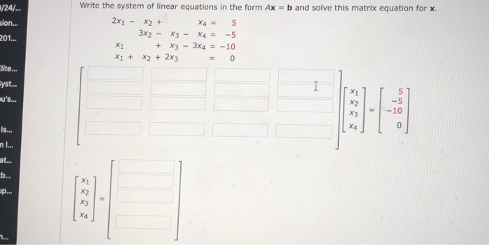 Solved Linear algebra Please answer the following questions | Chegg.com