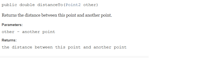 Solved public class Point2 extends java.lang.Object public | Chegg.com