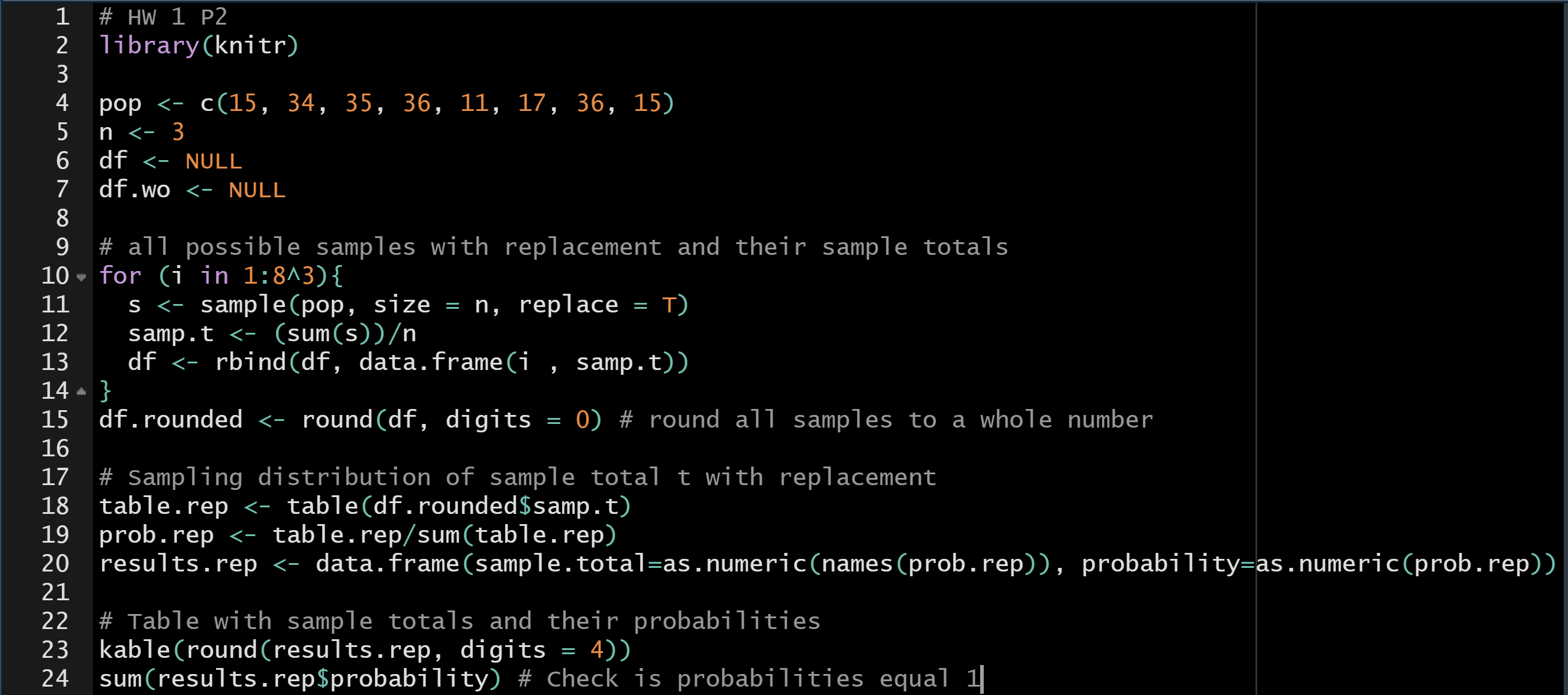 Solved Below is the code that answers parts a & b to the | Chegg.com