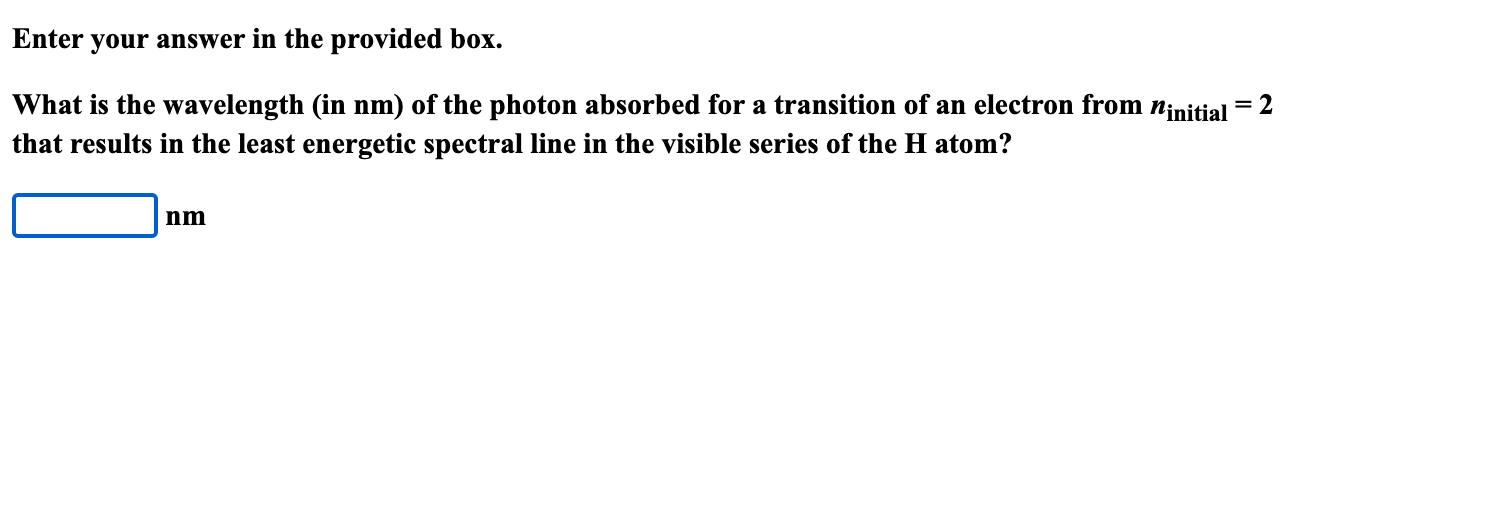 Solved Be sure to answer all parts. Calculate the energy | Chegg.com