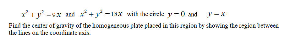 Solved Find the center of gravity of the homogeneous plate | Chegg.com