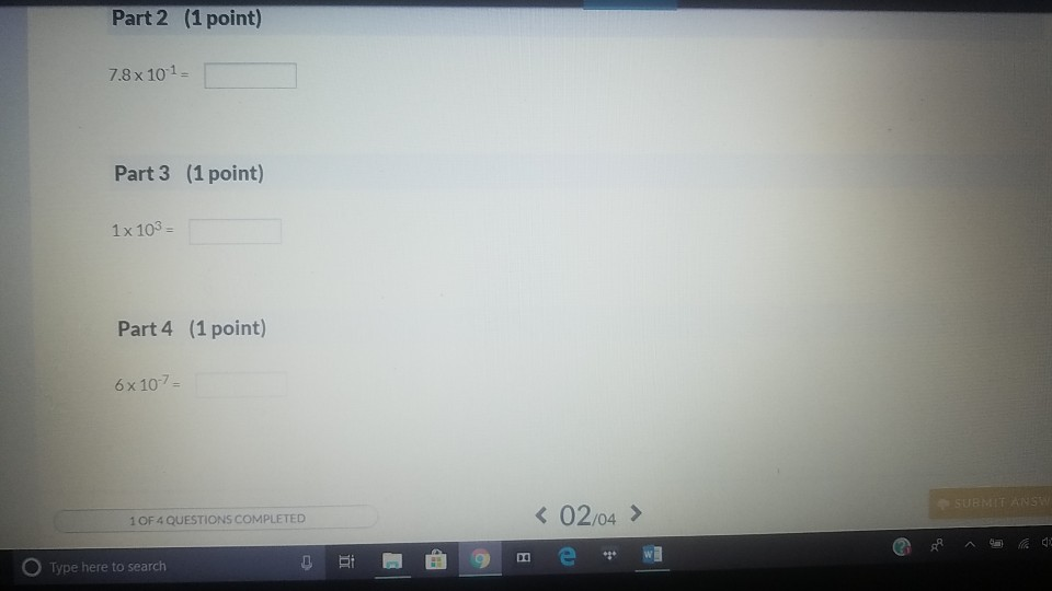 Solved Convert the following numbers in exponential notation | Chegg.com