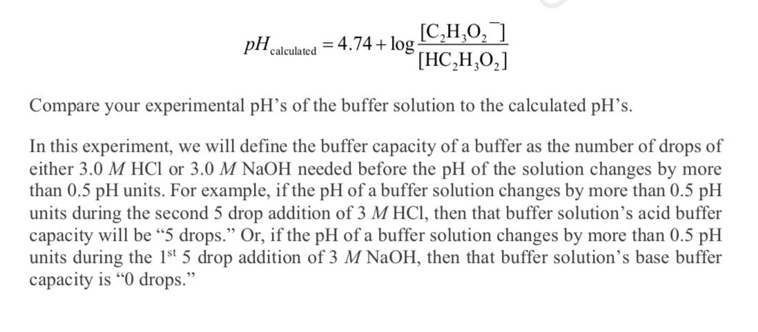 Calculations Calculate the concentration of HC2H3O2 | Chegg.com