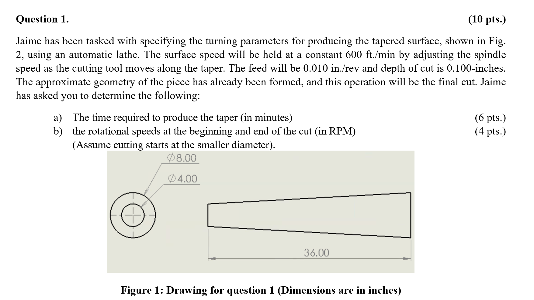 Solved Jaime has been tasked with specifying the turning | Chegg.com