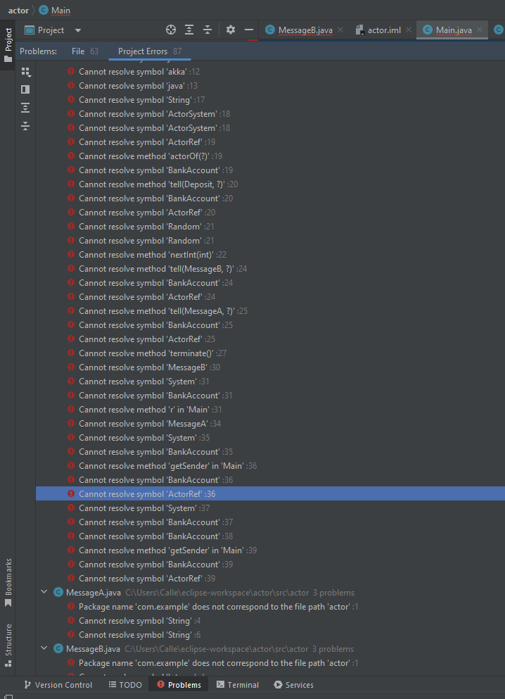 Solved package actor; import | Chegg.com