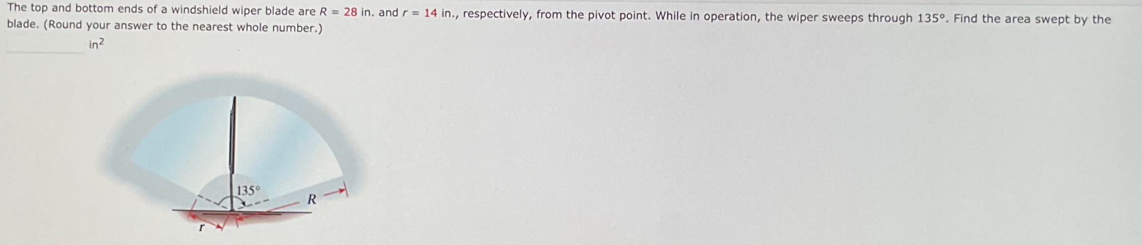 Solved The top and bottom ends of a windshield wiper blade | Chegg.com