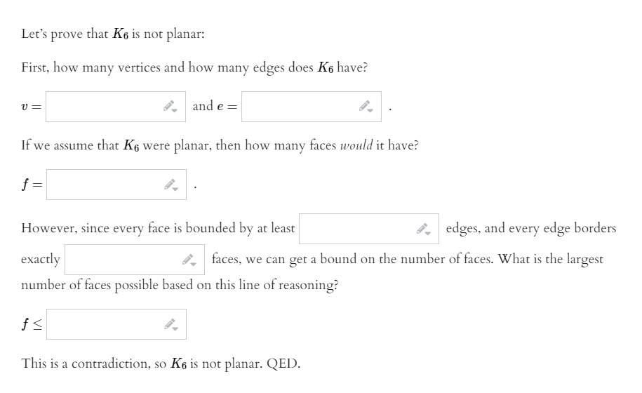 Solved Let's prove that Ki is not planar: First, how many | Chegg.com