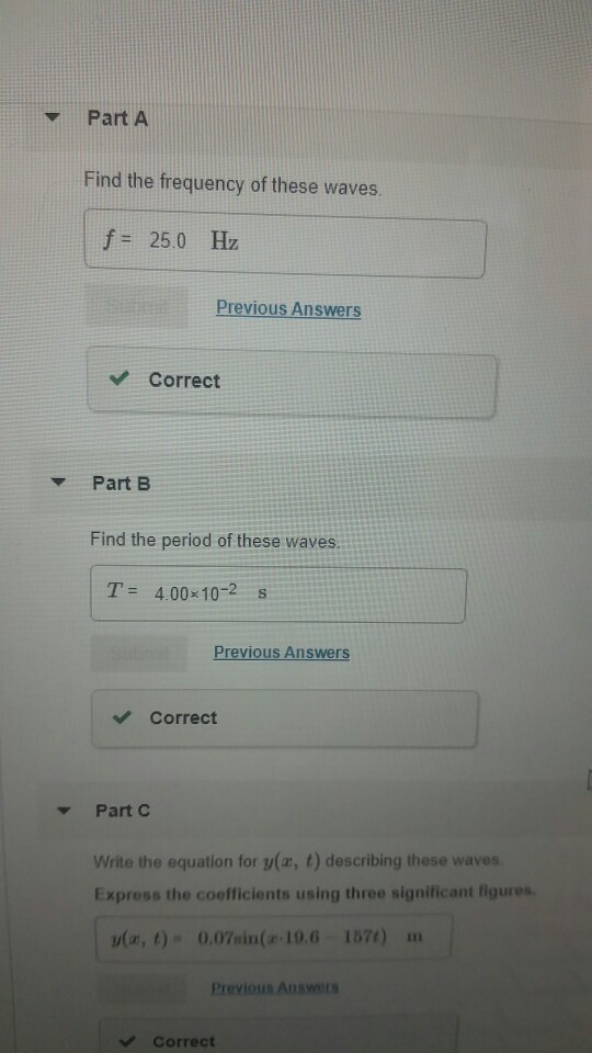 Solved Problem 12.10 Transverse waves on a string have wave | Chegg.com