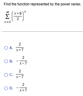 Solved Find the function represented by the power | Chegg.com