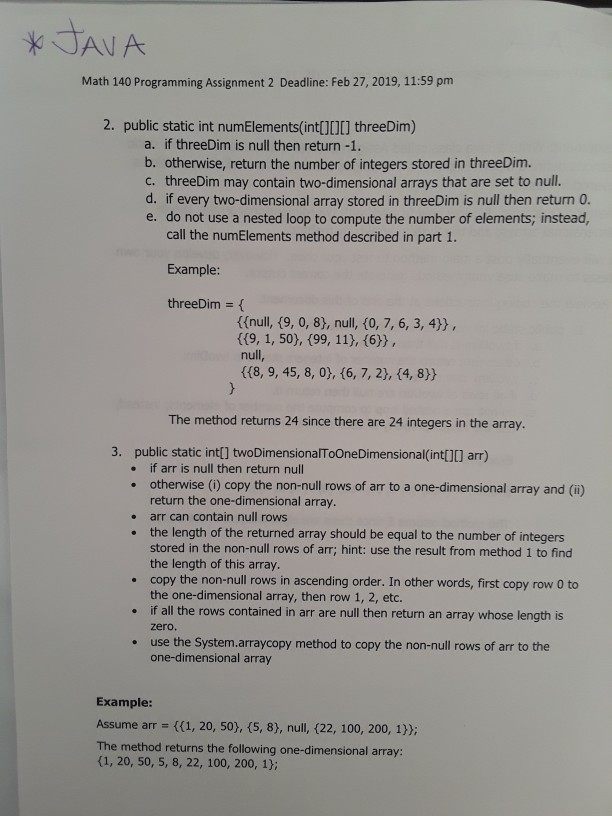 Solved JAVA Math 140 Programming Assignment 2 Deadline: Feb | Chegg.com