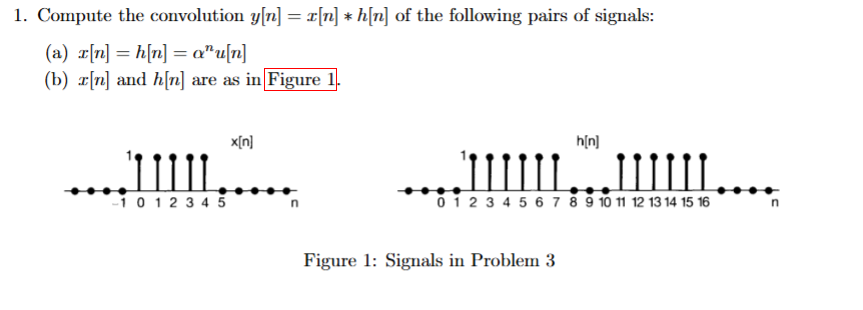 Solved Compute the convolution y[n]=x[n]*h[n] of ﻿the | Chegg.com