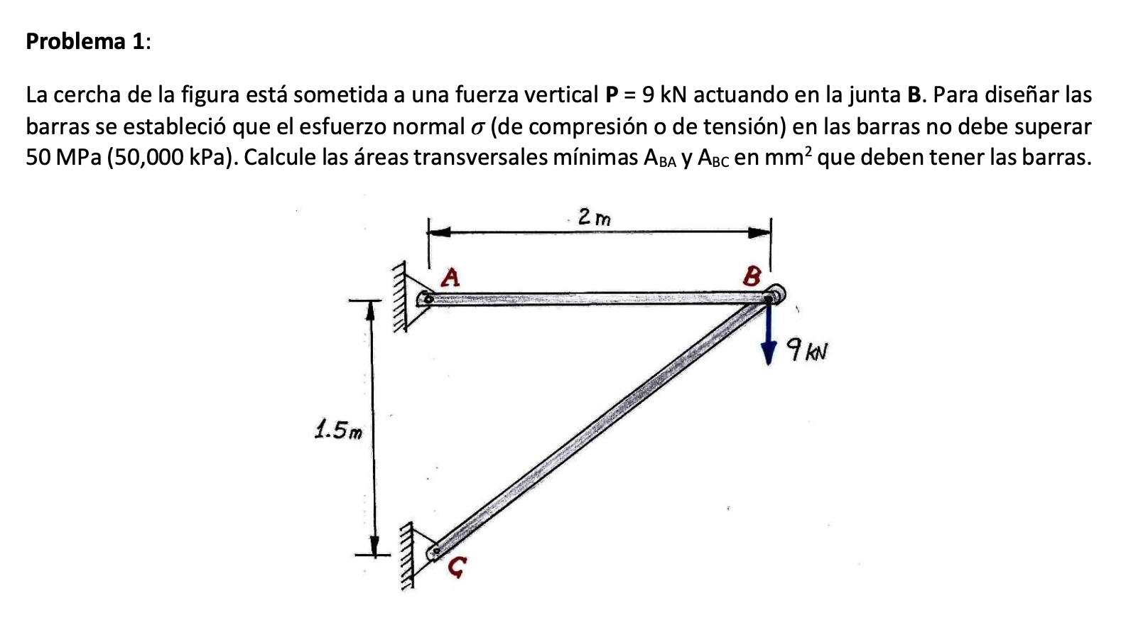 Solved La Cercha De La Figura Está Sometida A Una Fuerza 1317