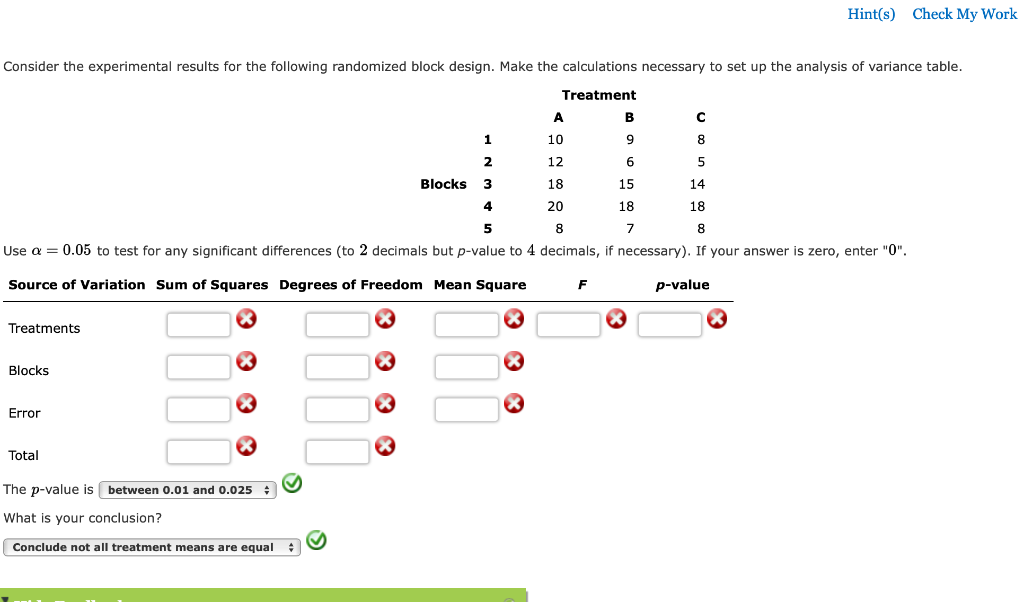 Solved Hint(s) Check My Work Consider the experimental | Chegg.com