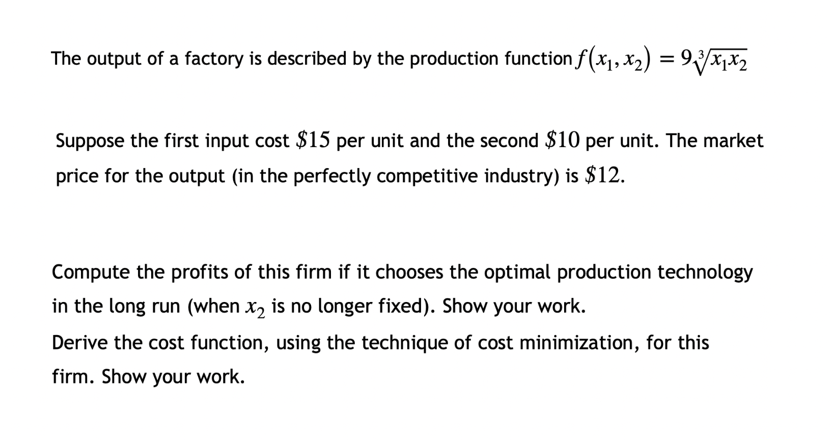Solved Answer all parts of the question. Do not copy from | Chegg.com