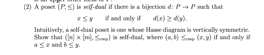 Solved (2) A poset (P,