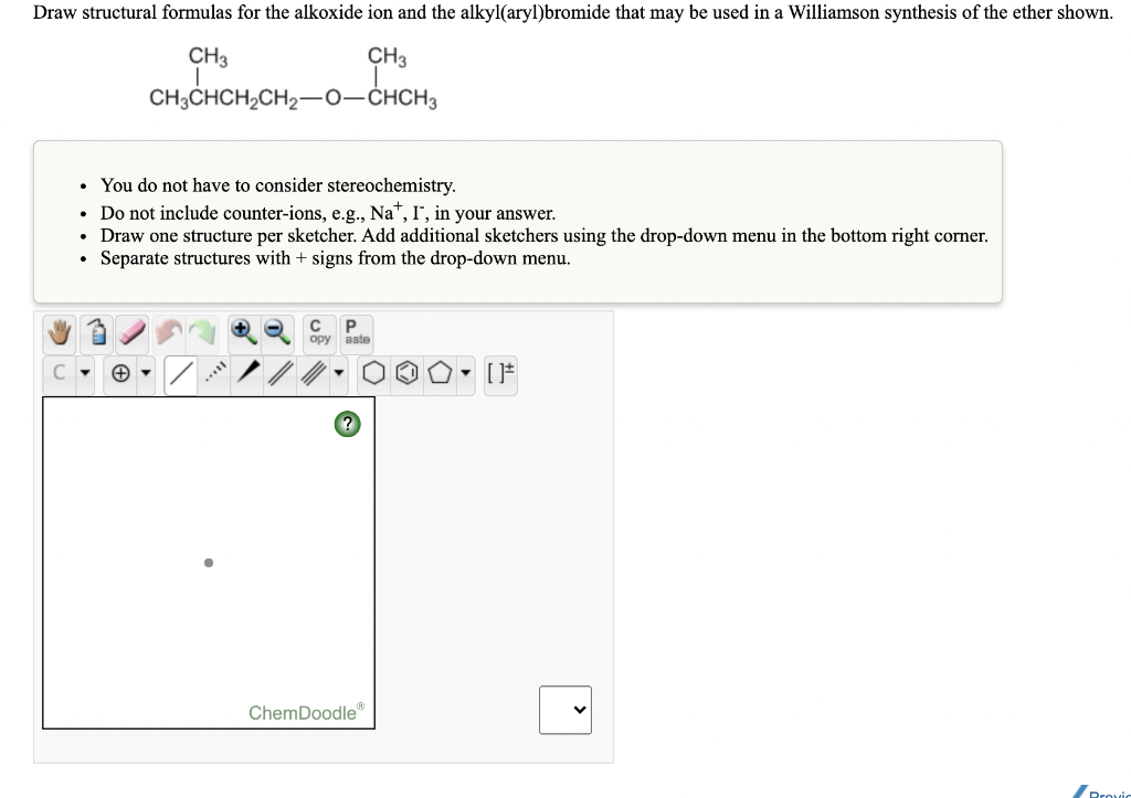 Solved Draw structural formulas for the alkoxide ion and the | Chegg.com