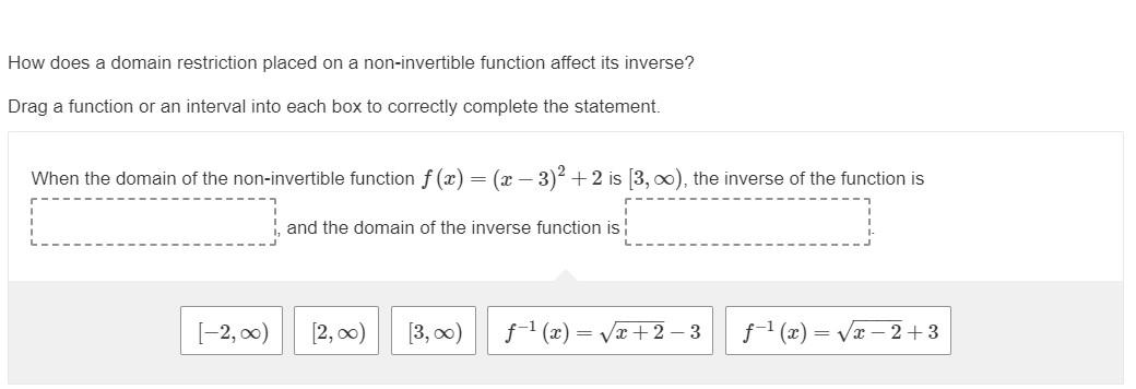 Solved How does a domain restriction placed on a | Chegg.com