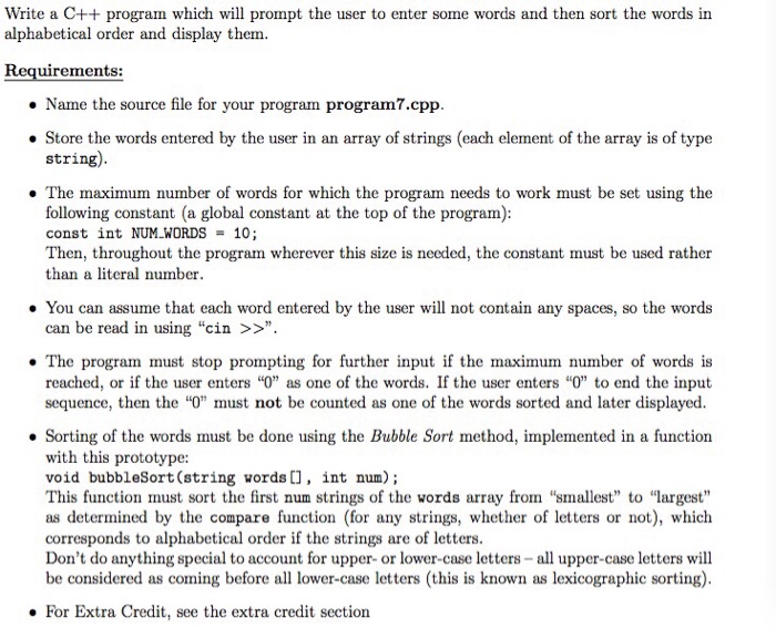 Solved Write a C+ program which will prompt the user to | Chegg.com
