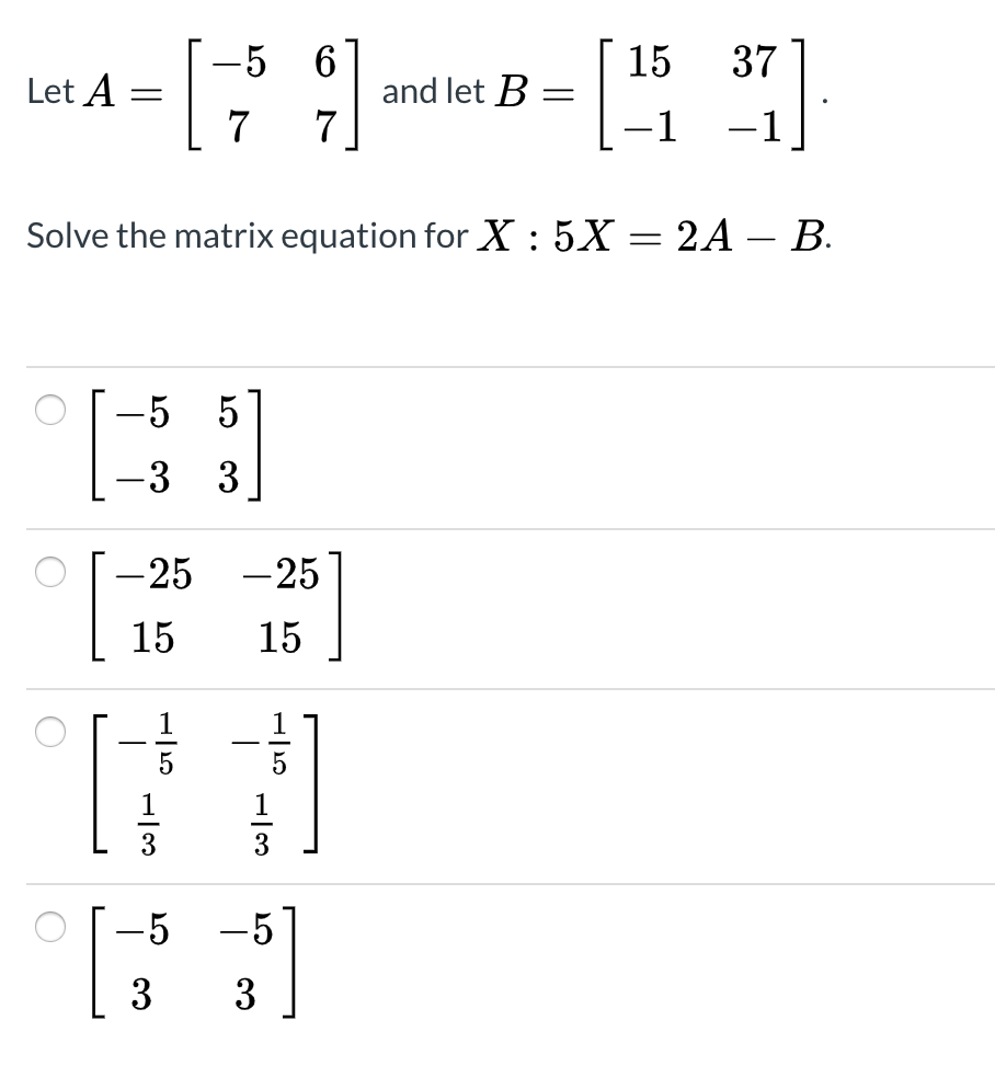 Solved La= [7* 9 mwB= (13 ] Solve the matrix equation for X | Chegg.com