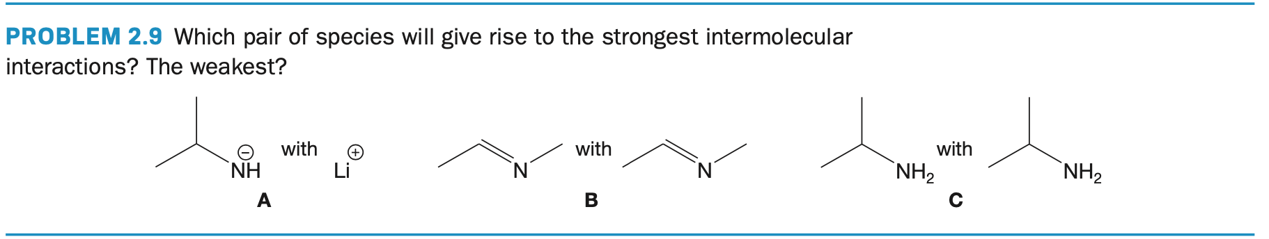 Solved PROBLEM 2.9 Which pair of species will give rise to | Chegg.com