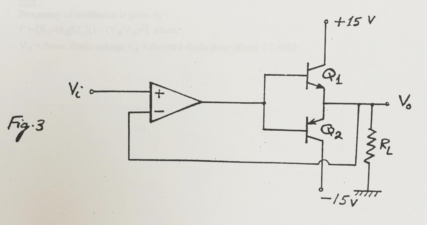 Solved (3) Build the improved output-stage circuit of Fig. | Chegg.com