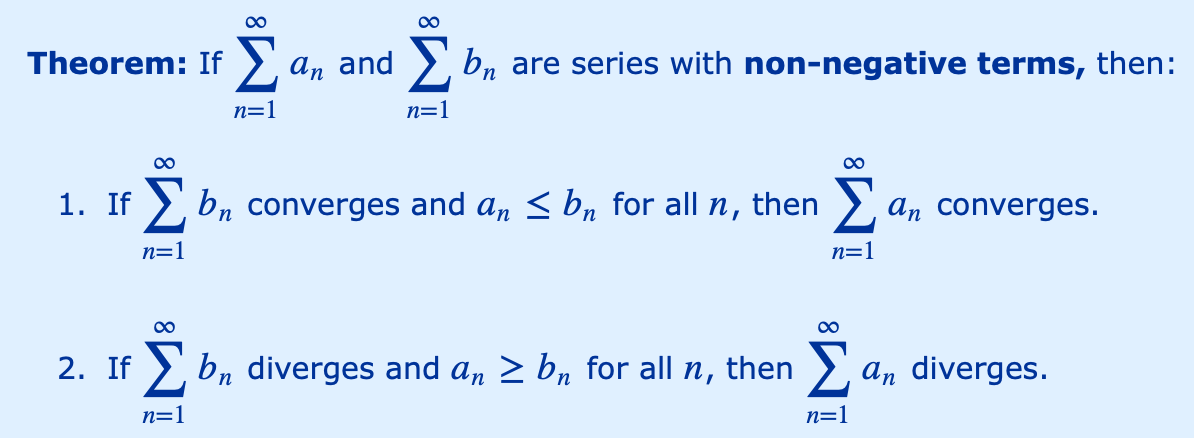 Solved ою Use the comparison test to show that Š , (1 + | Chegg.com