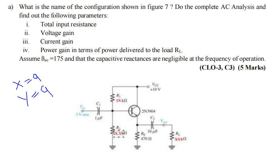 Solved a) What is the name of the configuration shown in | Chegg.com